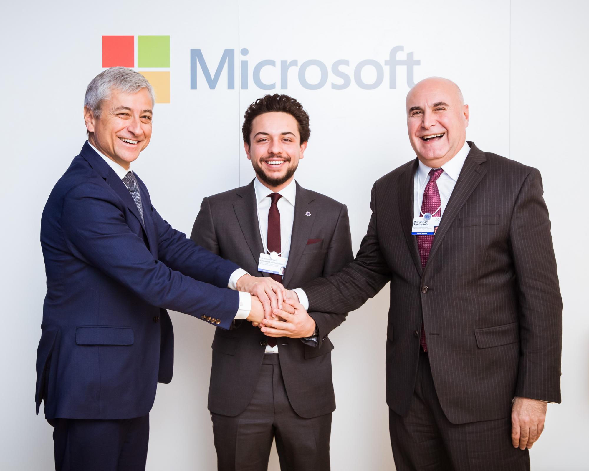 Crown Prince witnesses signing of MoU with Microsoft to develop Jordan ...